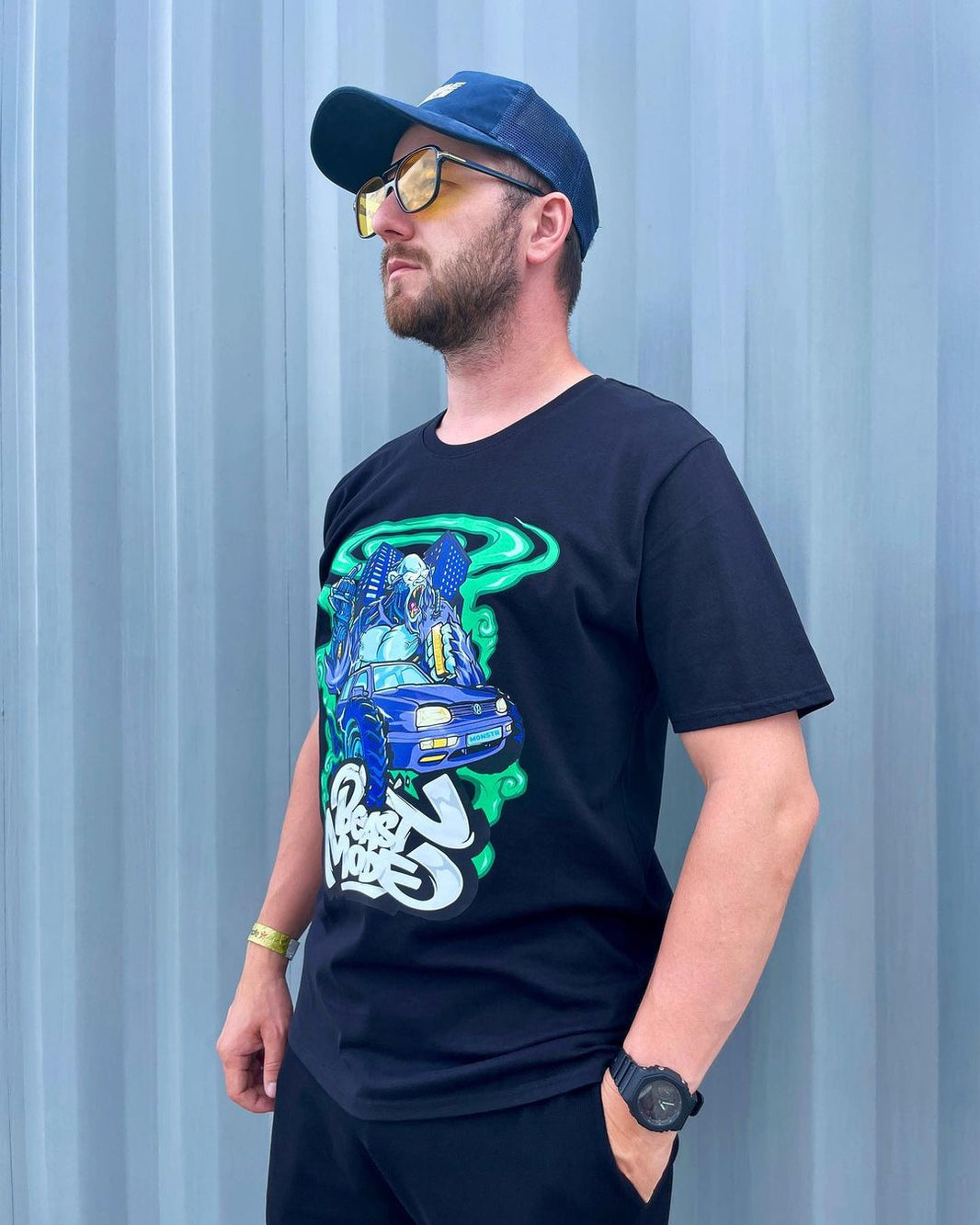 Norbefilms merchandise, car parts, drifting events.