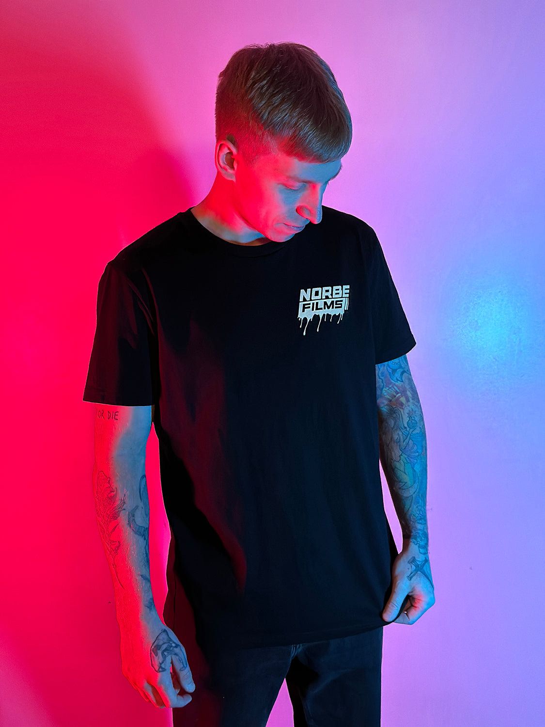 Norbefilms merchandise, car parts, drifting events.