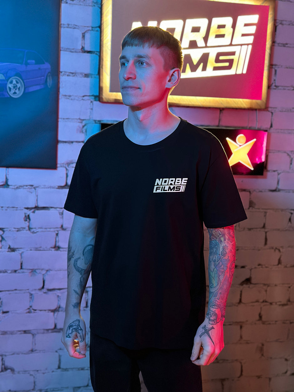 Norbefilms merchandise, car parts, drifting events.